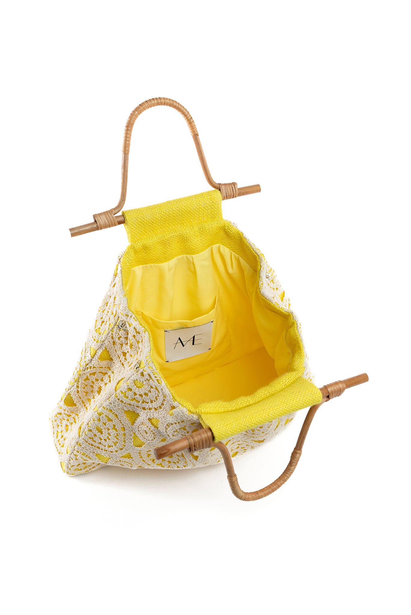 YELLOW LACY BAG – MEHTAP ELAIDI